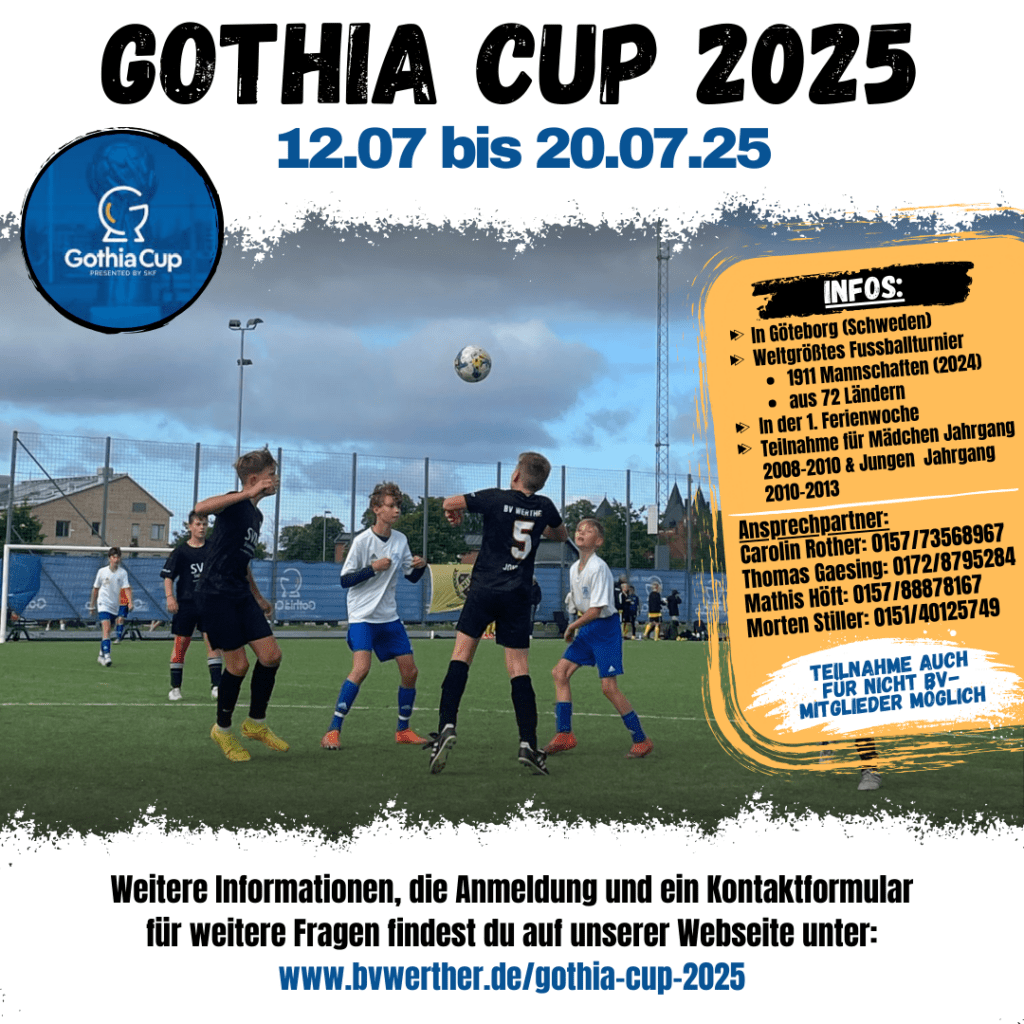 Gothia Cup 2025 - Ballspiel Verein Werther 1920 e.V.